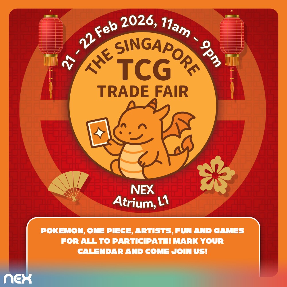Singapore TCG Trade Fair 2026: Pokémon & One Piece Cards | NEX Mall ...